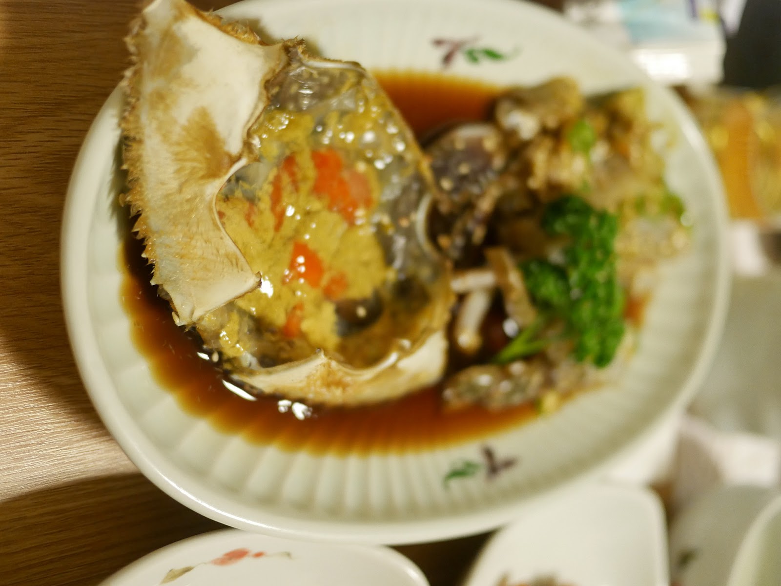 Barley Gulbi Fish and Soy Marinated Crab at Dongshim