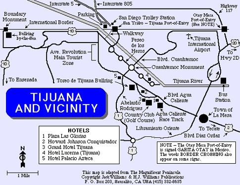 Maps of Tijuana, Mexico