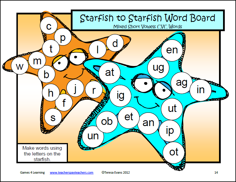 Fun Games 4 Learning: I Call These Word Boards!