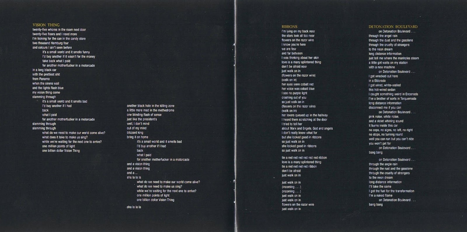 1990 Vision Thing - The Sisters Of Mercy - Rockronología