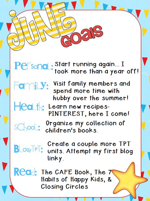 June Goals - Learning With Mrs. Brinn