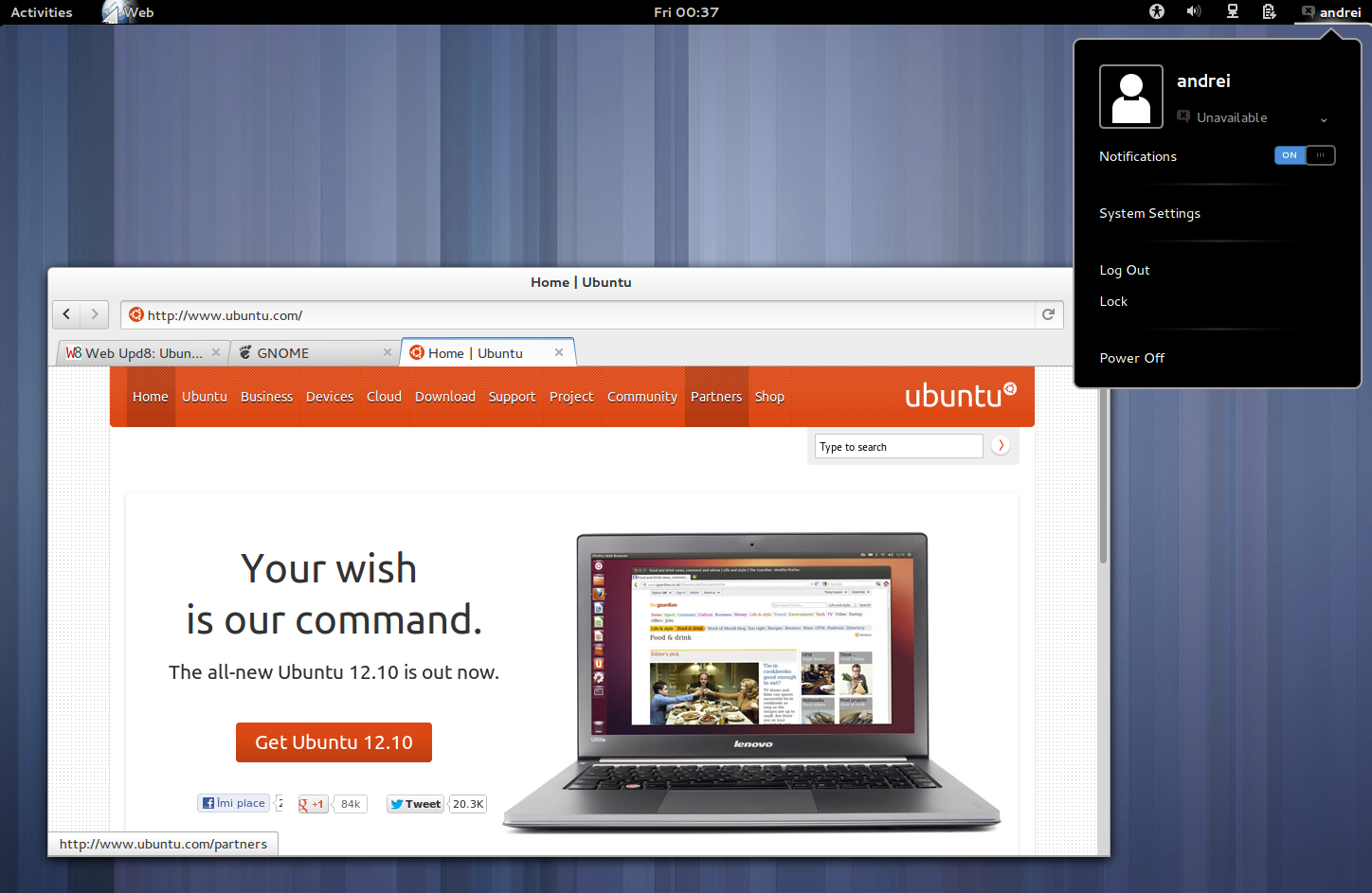 Prefer GNOME Shell? Download Ubuntu GNOME Remix 12.10 ~ Web Upd8 ...