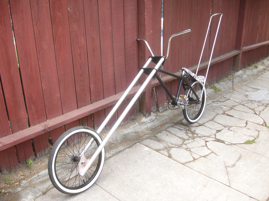 Chris of all trades: Custom Chopper Bicycle made out of a BMX frame