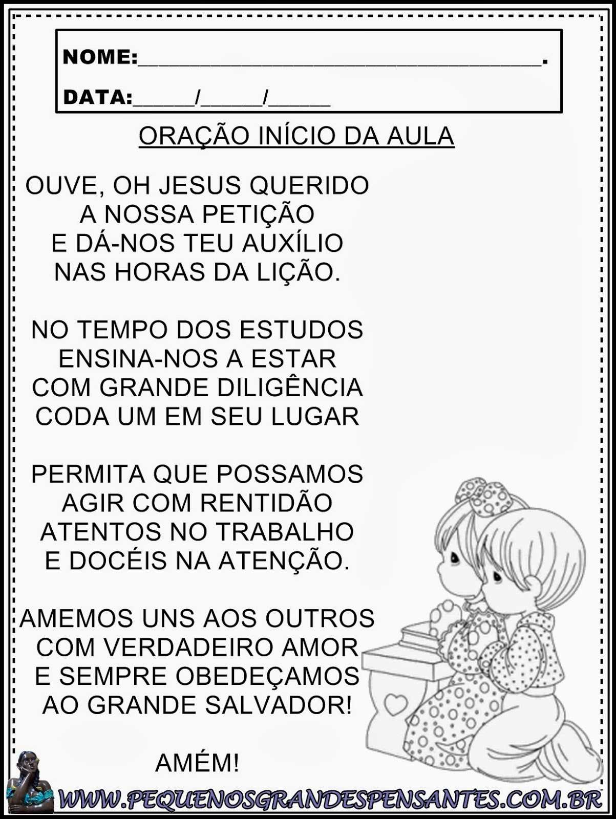 JORNAL PONTO COM: Atividades para o Dia Da Oração - Educação Infantil ... JORNAL PONTO COM: Atividades para o Dia Da Oração - Educação Infantil ...