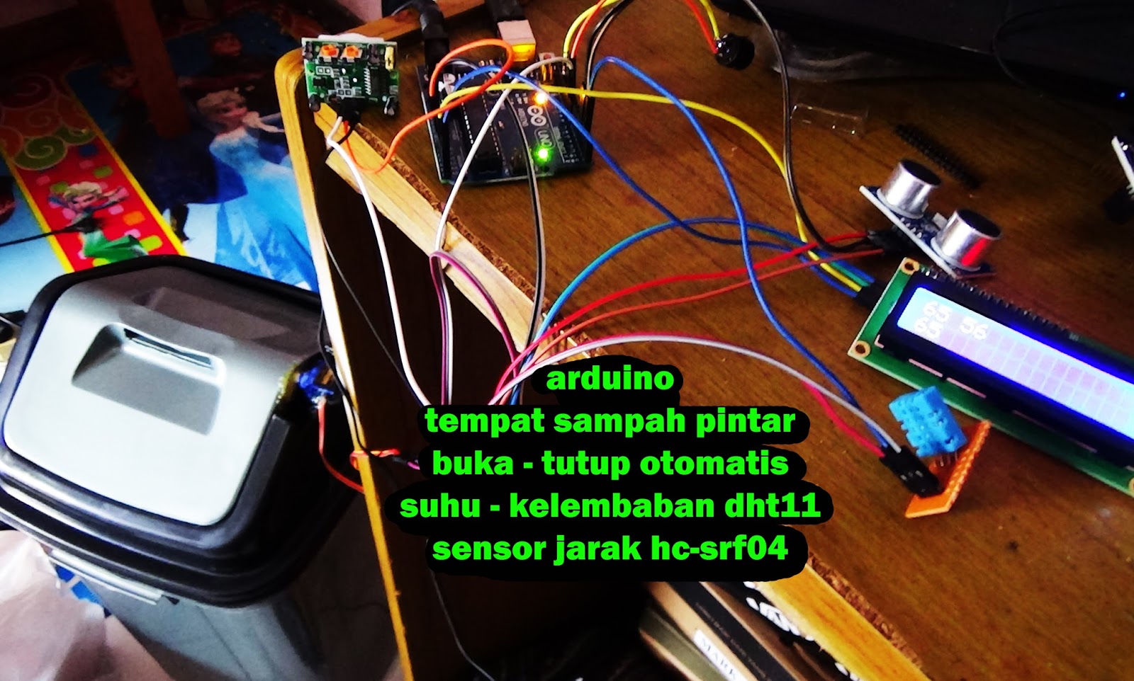 .: SMART TRASH BIN ARDUINO (Tempat Sampah Pintar Buka Otomatis) Sensor ...