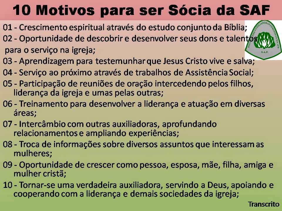 Blog da Sinodal de SAFs - Noroeste da Bahia: junho 2014