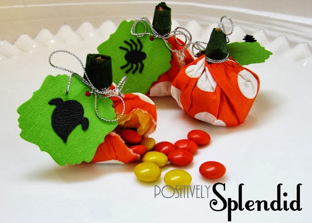 Tissue Pumpkin Candy Holders | Munchkins and Mayhem