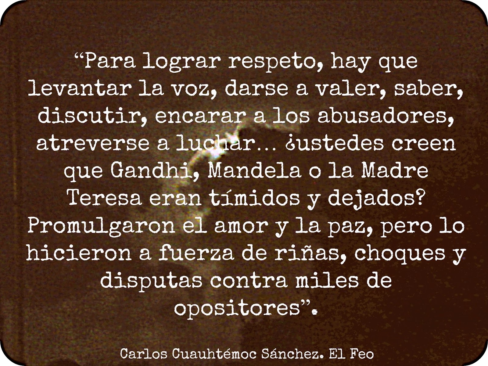 Frases de Oro en un Papel: El Feo