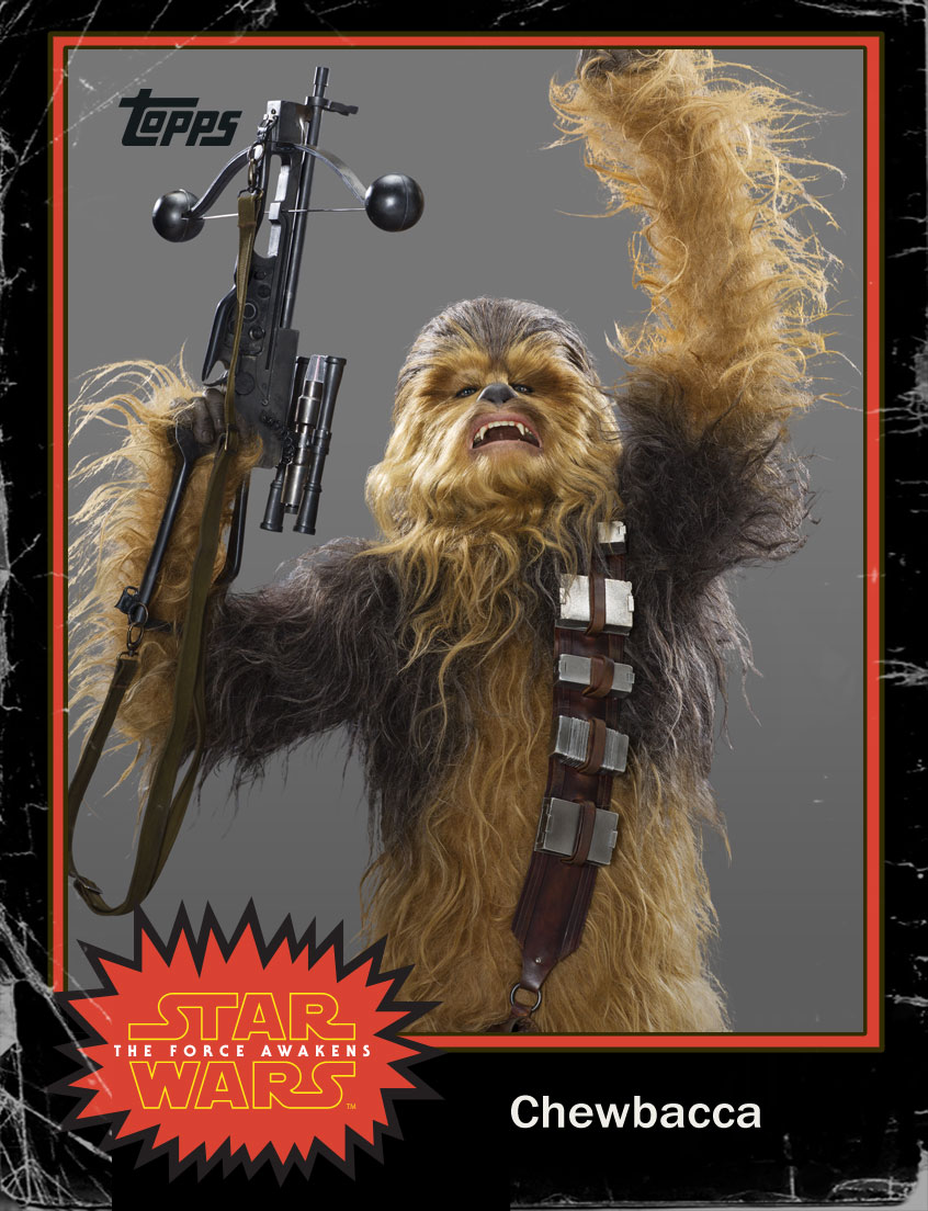 Chewbacca trading card