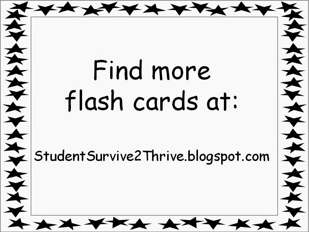 Student Survive 2 Thrive: Katrena's Reading Flash Cards: Words that End ...