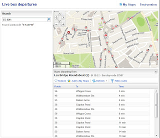 New Bus Countdown Online Tracker Live - London Reconnections