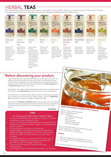 Zhannique: Annique Range of Rooibos Teas