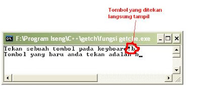 BELAJAR KOMPUTER: Perbedaan Fungsi getch() dan getche() Pada C/C++