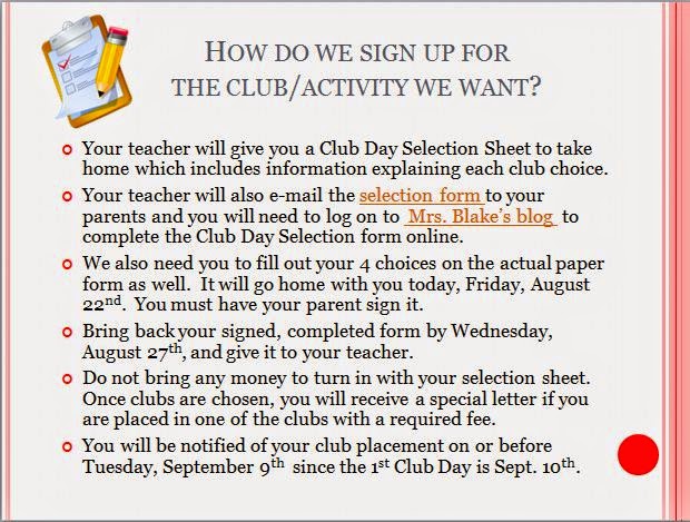 Mrs.Blake's Counseling Corner: Club Day Overview and How to Make ...