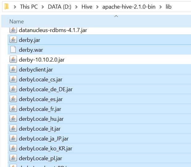 TALK GRID (Cloud Trainer): Hive installation on Windows 10