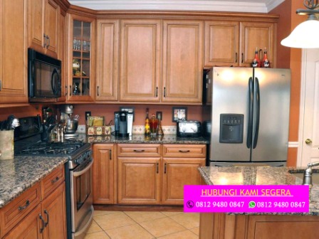 kitchen Set Jati Belanda Murah Di Sentul 0812-9480-0847: Desain dapur kecil minimalis Bahan Jati ...