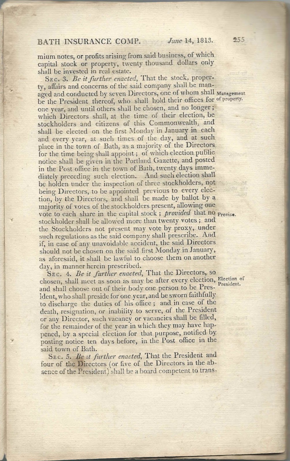 Heirlooms Reunited: Act to Incorporate Bath Fire and Marine Insurance ...