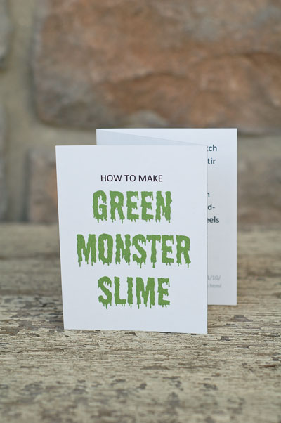 all things simple: halloween fun: monster slime kit
