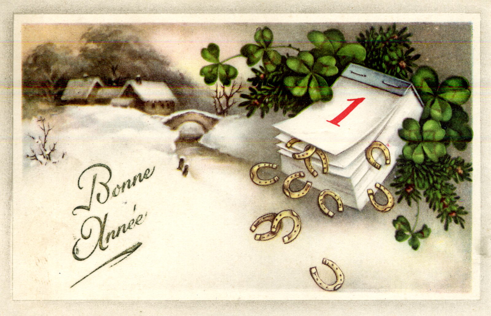 carte de voeux 1er janvier - Modèle Carte