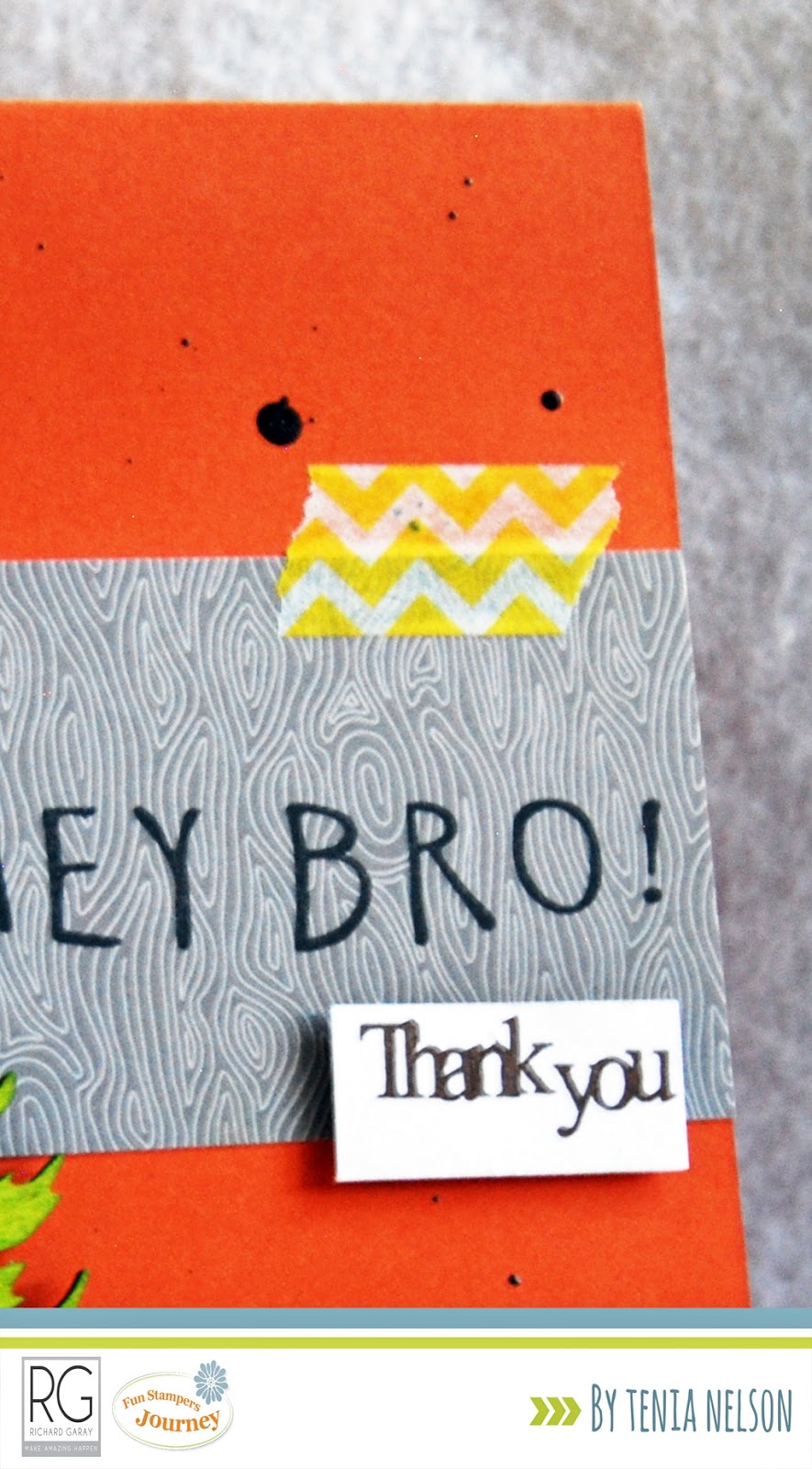 Jazzy Paper Designs: Hey Bro Thank You Card