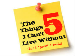 This Crazy Happy Life: 5 Things I can't Live Without