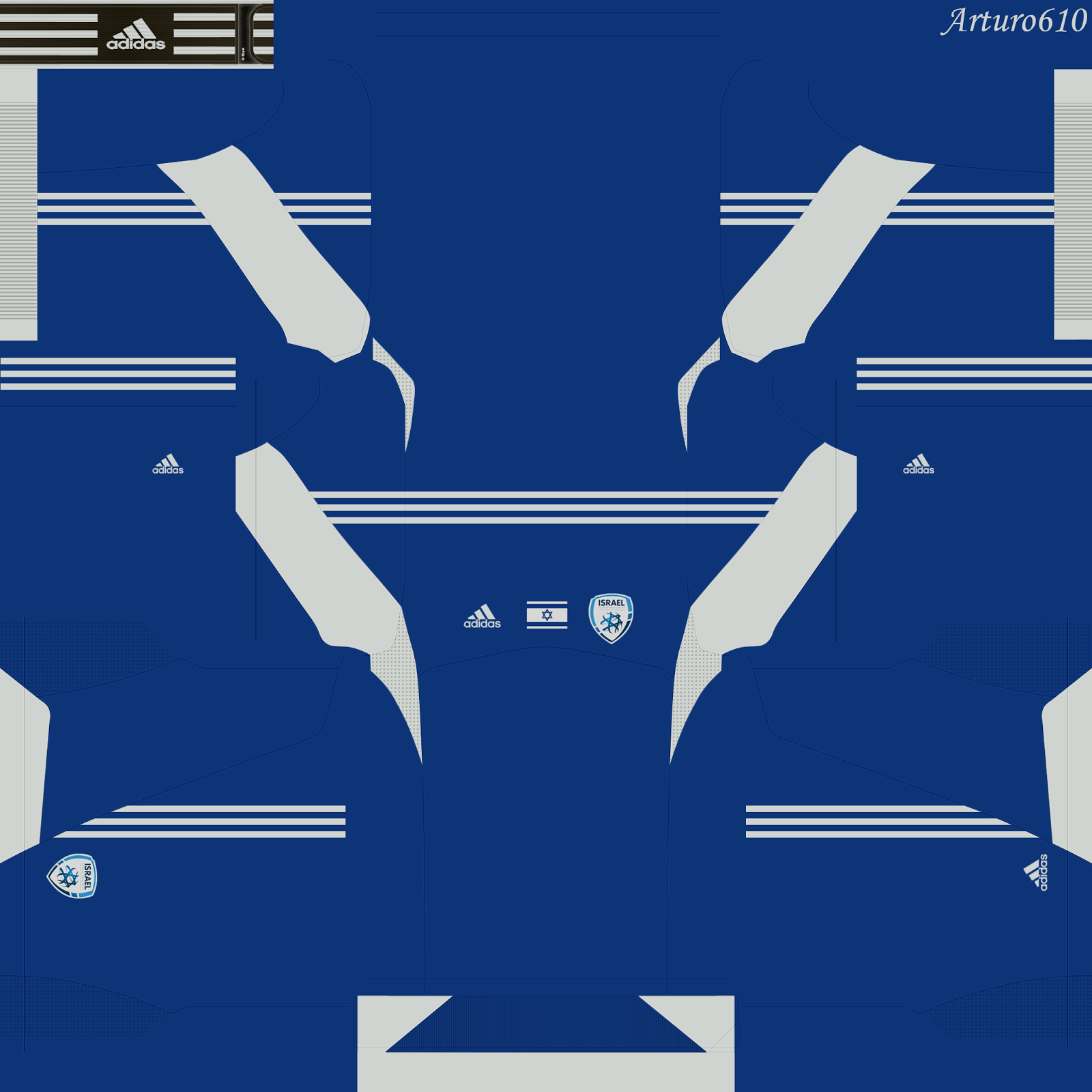PES 2015 - EDIT: PES 2016 - Israel - uniforme PS4