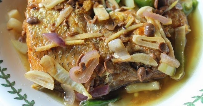 Ikan Jenahak Masak Tauchu - Azie Kitchen