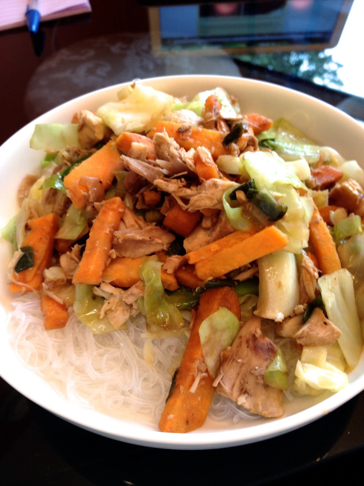 LoveLettersInaPan: Chicken Stir-fry with Yams