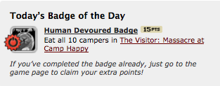Video Game Screenshots: Kongregate Badge of the Day: Human Devoured
