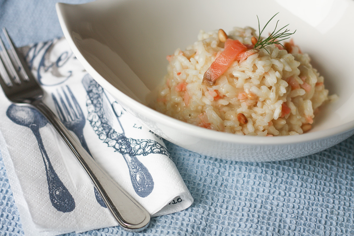 Rizoto sa dimljenim lososom | Na tanjiru