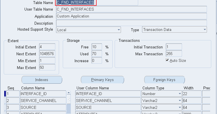 Oracle Fusion Cloud & Oracle Apps Technical: Register Custom Tables in Oracle Apps