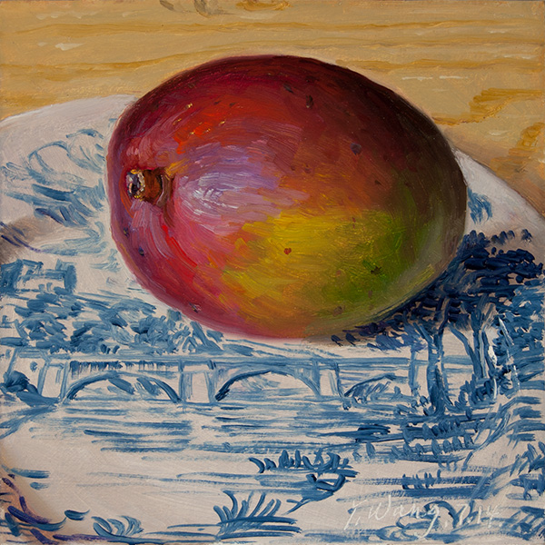 Wang Fine Art: a mango daily painting a day still life oil painting ...