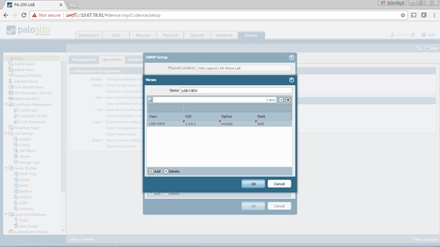 My Palo Alto Networks PCNSE Journal: Configuring Syslog, SNMP and ...