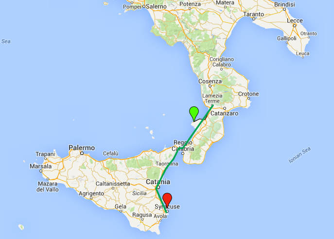 Wes + Marlow Travel Blog: Our trip into Sicily by train