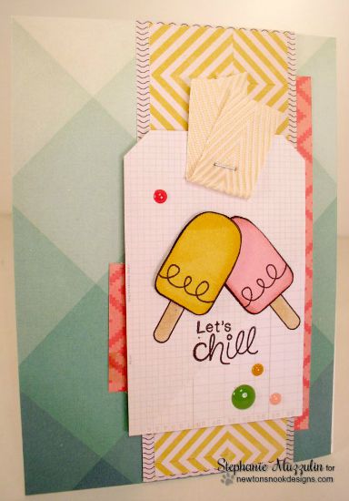 Newton's Nook Designs: Let's Chill Card by Stephanie Muzzulin