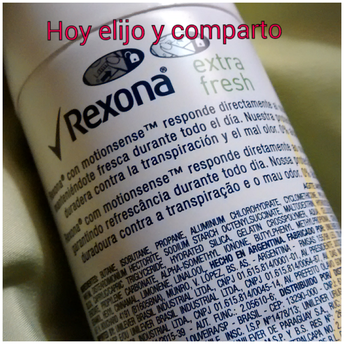 Hoy elijo y comparto...: UN DESODORANTE MUY EFECTIVO: Rexona ...
