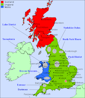 The Printable Map of UK - United Kingdom | Map of Europe Countries ...