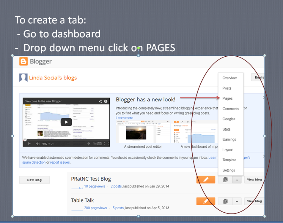 PRatNC The Basics Of Blogging How To Add Tabs PRatNC The Basics Of Blogging How To Add Tabs