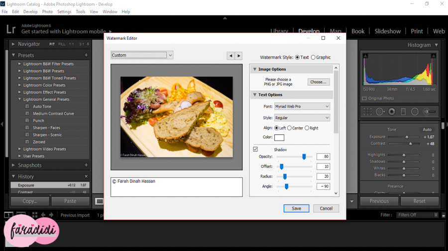 Easy Steps To Watermark Images In Lightroom