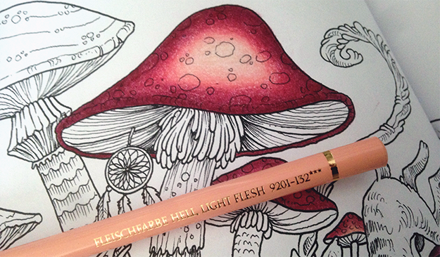 Always Coloring: How to color a mushroom in 5 easy steps