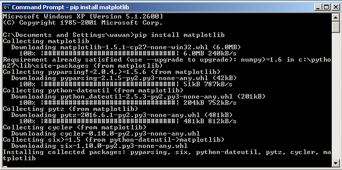How do i install matplotlib for windows - bazaarper