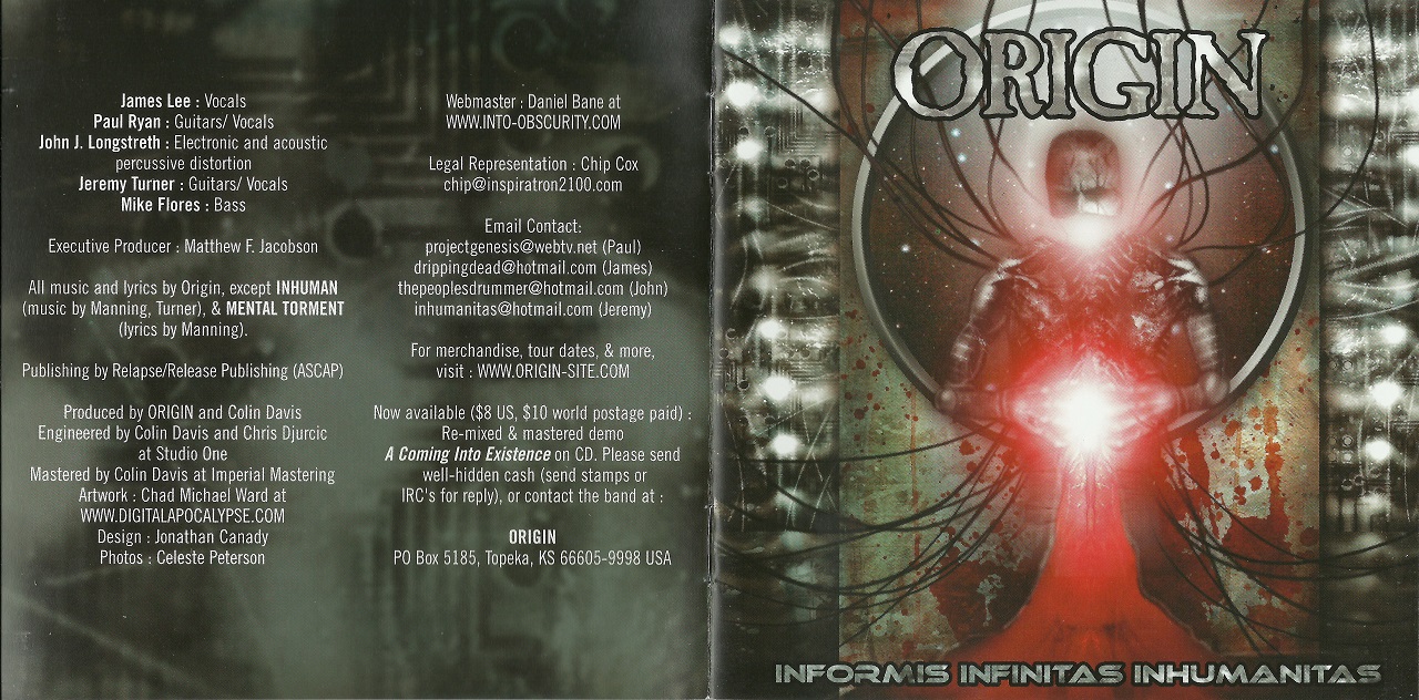 Cries from the Quiet World: Origin "Informis Infinitas Inhumanitas"