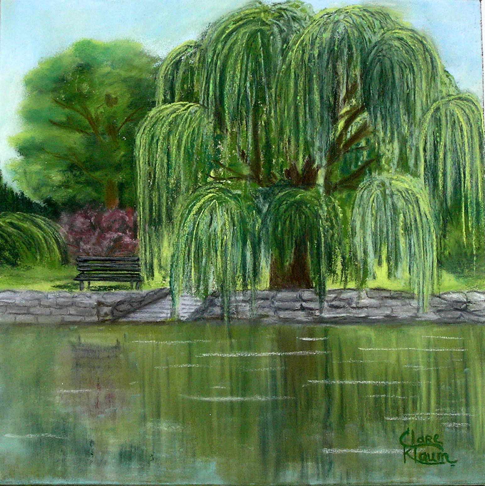 Clare Klaum Fine Art: "THE SPRINKLE TREE" AN ORIGINAL PASTEL PAINTING ...
