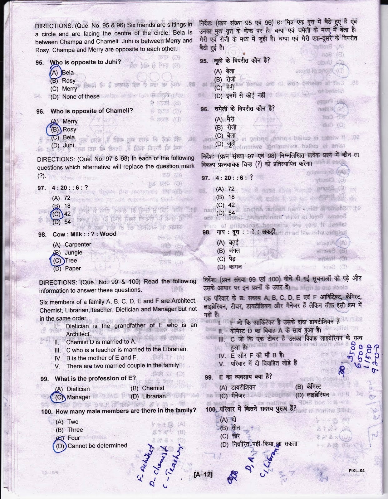 Crack the Competition 2014: Post Office exam paper 27-04-2014 KERALA