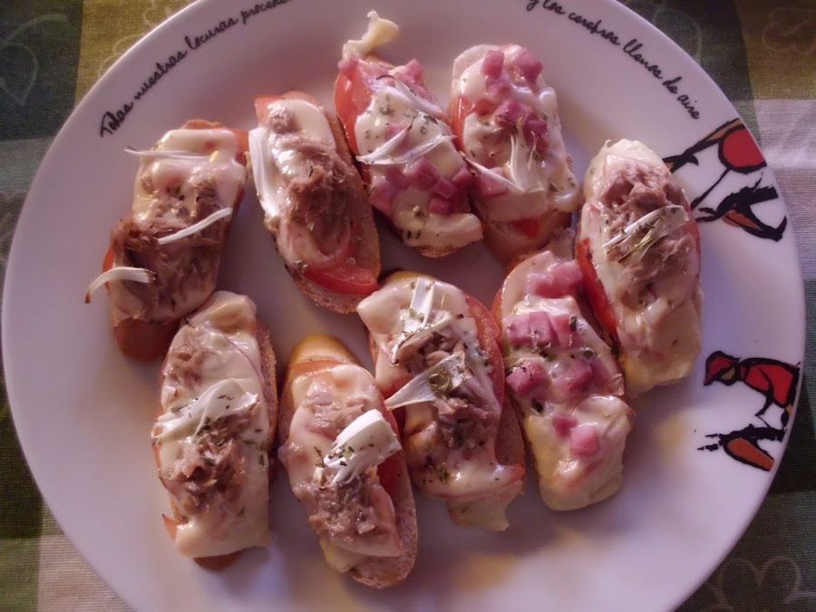 canapes de pan al horno | Cocina