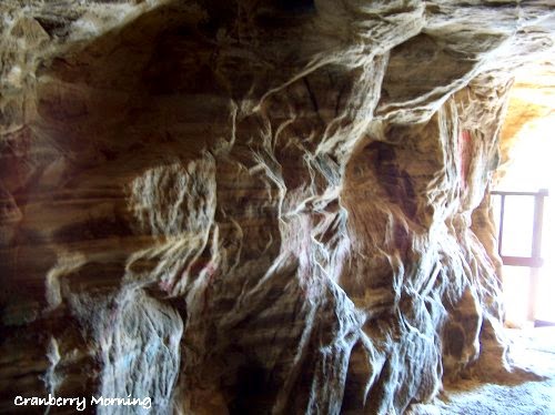 Cranberry Morning: Pier Natural Bridge Park - Rockbridge, Wisconsin