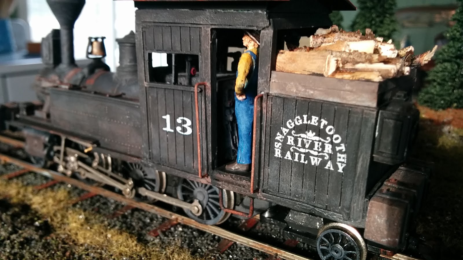 "Heavy Weather": On30 Kitbash of an OO Bachmann Ivatt. Painted and ...