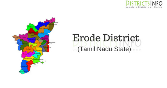 Erode District With Talukas in Tamil Nadu State