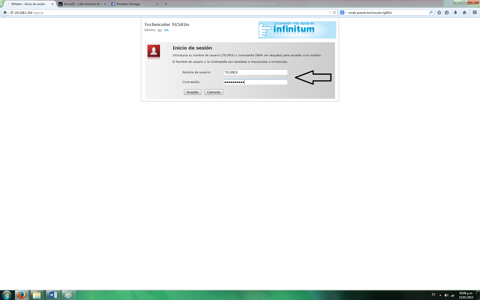 TeleMatica: Modo puente Modem Technicolor 582n