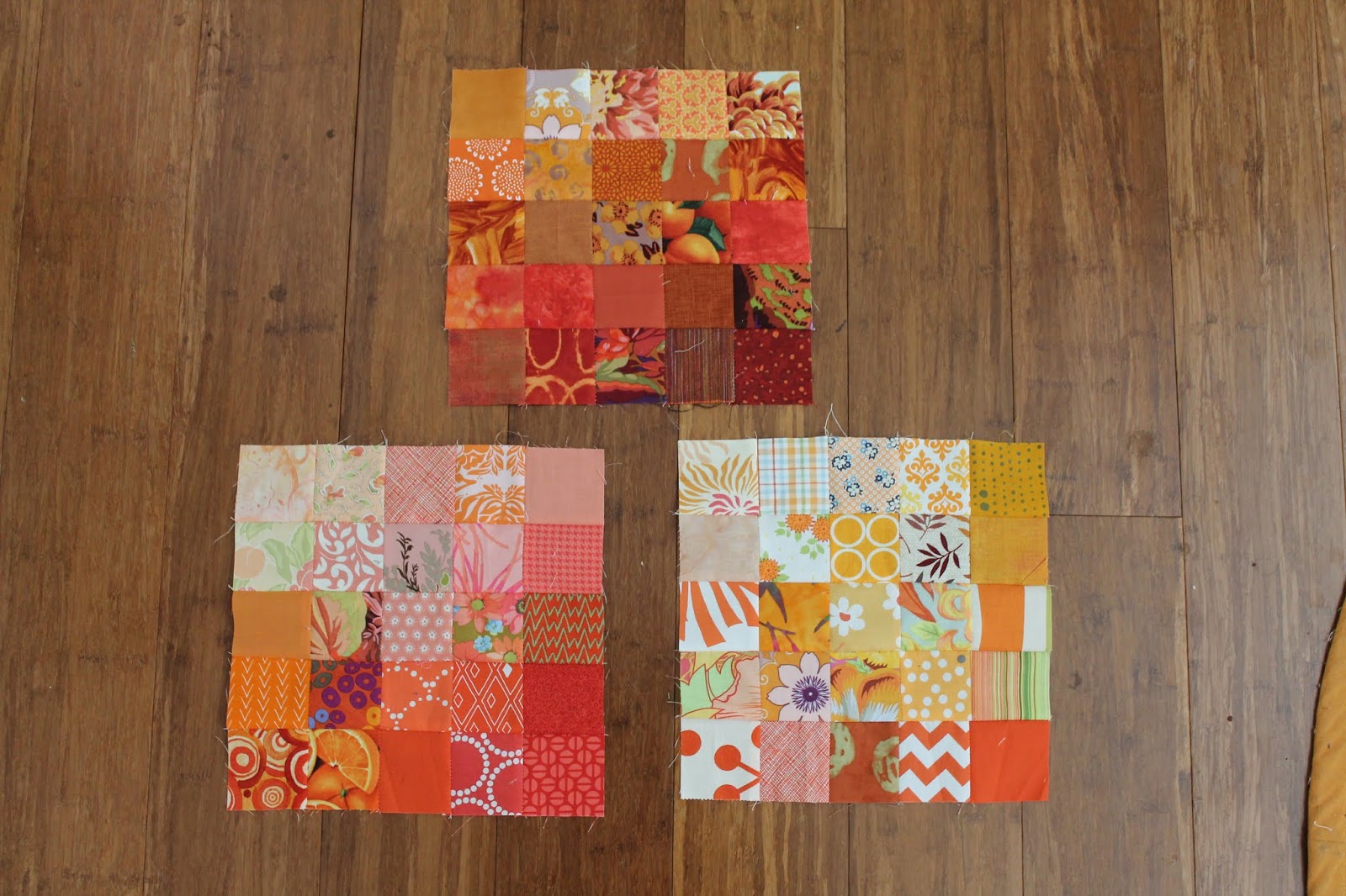 Quilting is more fun than Housework...: Oh Scrap! : Orange